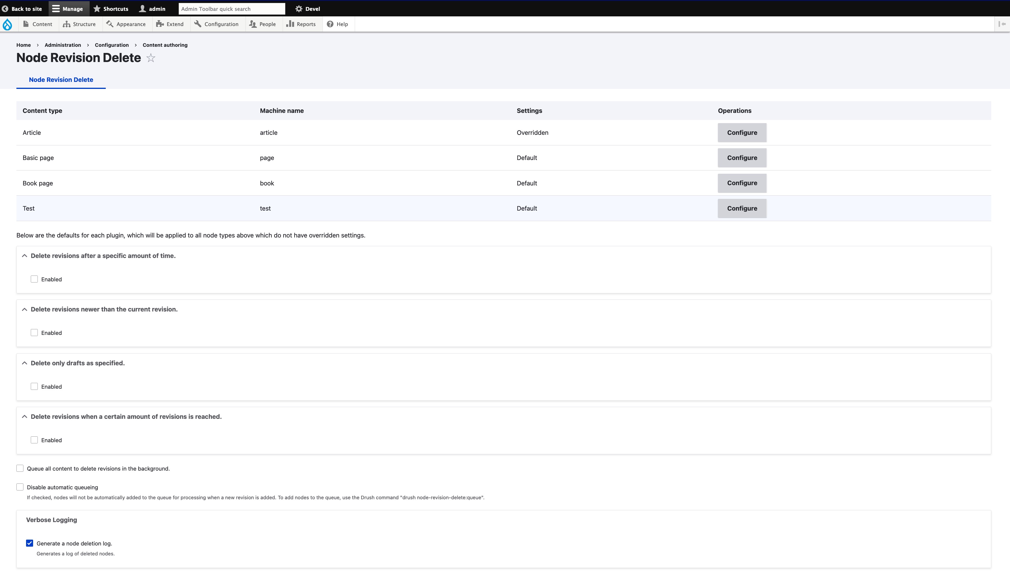 Node Revision Delete | Drupal.org